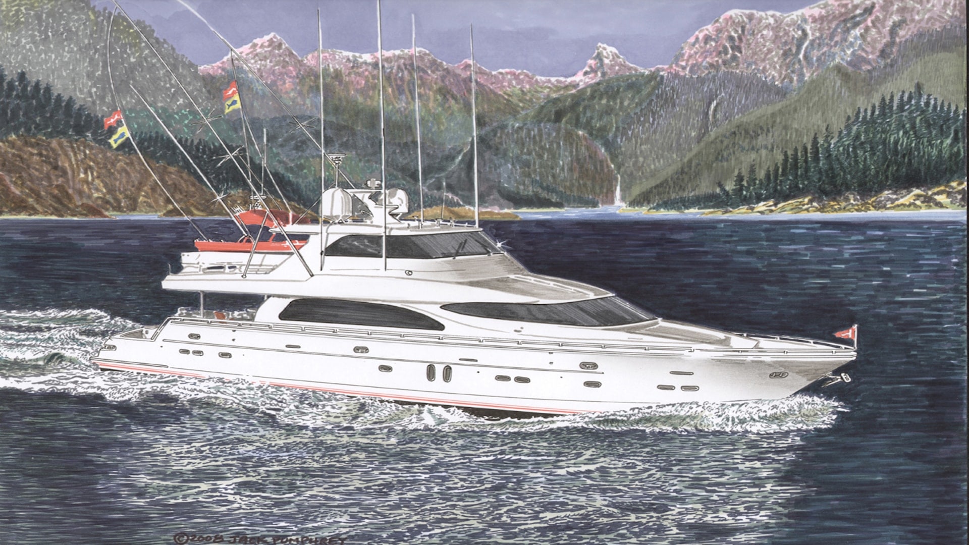Marine Yatch Art